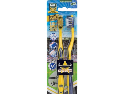 North Queensland Cowboys Toothbrush 2 Pack – Footy Focus