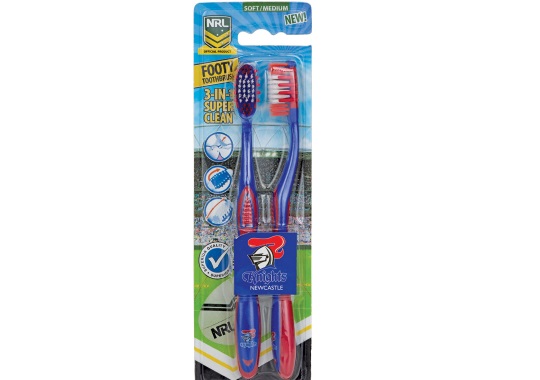 Newcastle Knights Toothbrush 2 Pack – Footy Focus