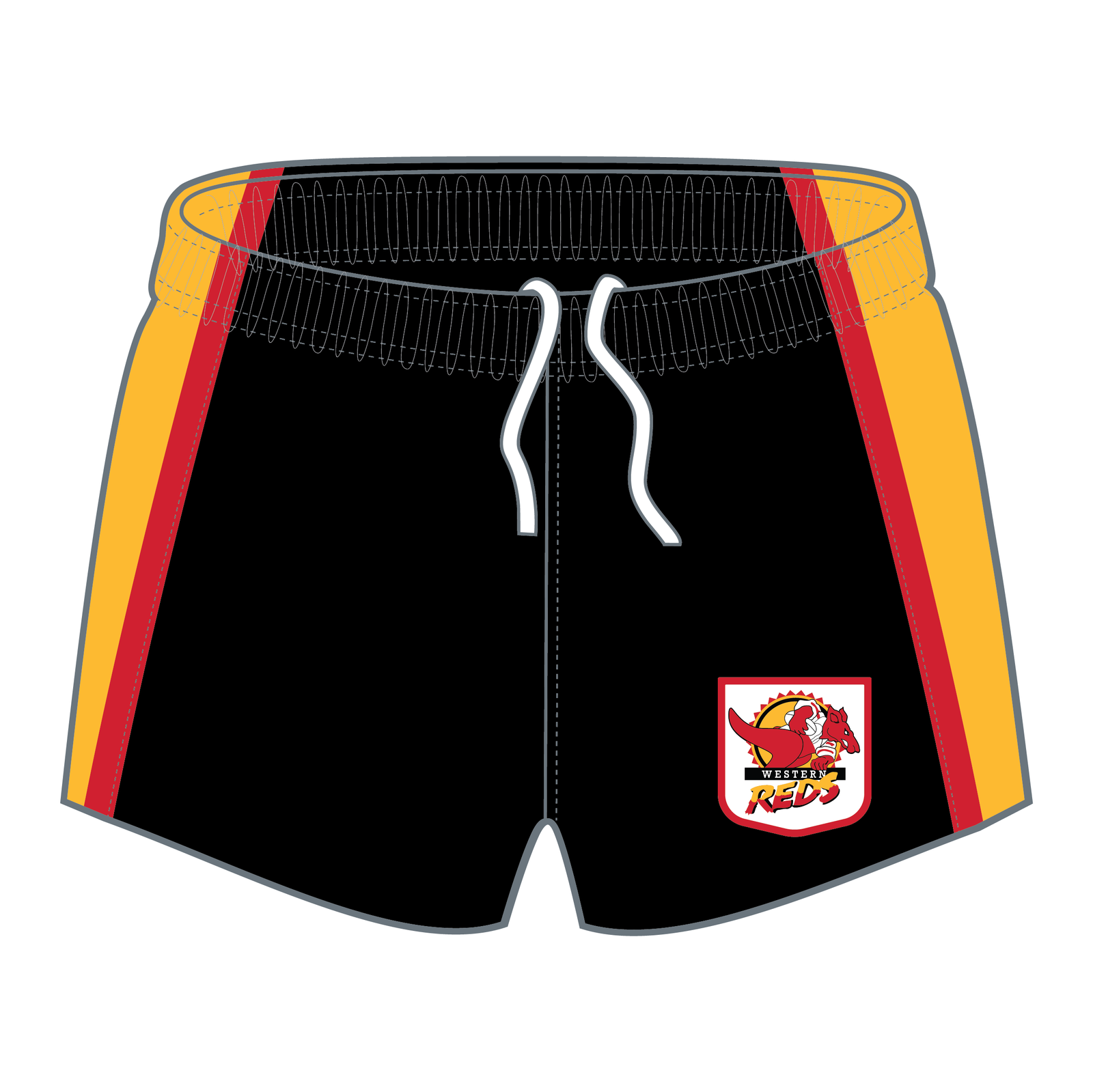 Western Reds Adult Heritage Footy Shorts – Footy Focus