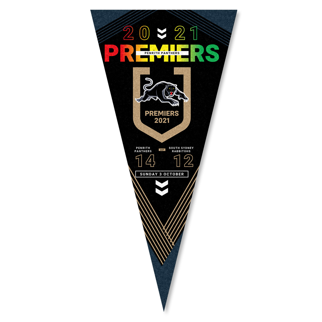 Penrith Panthers 2021 Premiership Pennant – Footy Focus